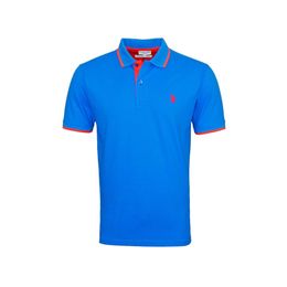 U.S. Polo Assn. Poloshirt Herren Größe XXL hellblau / orangerot