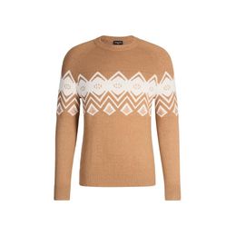 Strellson Pullover 'Tito' Herren Gr&ouml;&szlig;e XL beige / wei&szlig;