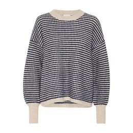 Kaffe Pullover 'KA Ellery' Damen Größe M kitt / dunkelblau