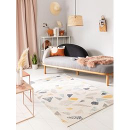 benuta Pop Kurzflor Teppich Dessert Multicolor 120x170 cm - Moderner Kurzflor-Teppich für Wohnzimmer