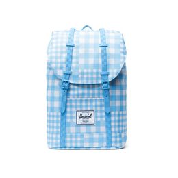 HERSCHEL Retreat 19.5 - Rucksack 15" 43 cm (fiery red night camo) in retreat gingham alaskan blue | Gr.: onesize