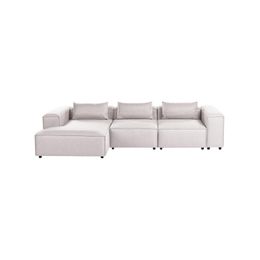 Beliani Ecksofa BRANDE in Braun - (W) 368 x (H) 70 x (L) 184 cm | Gr.: onesize