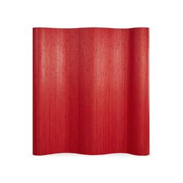 Homestyle4u Paravent Raumteiler in Rot 250x200 cm | Gr.: onesize