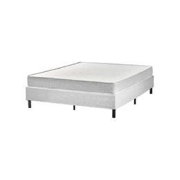 Beliani Boxspring Bett COUNTESS in Grau/Braun - (W) 160 x (H) 53 x (L) 200 cm | Gr.: onesize