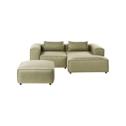 Beliani 2-tlg Ecksofa BRANDE in Grün | Gr.: onesize