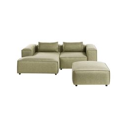Beliani 2-tlg Ecksofa BRANDE in Grün | Gr.: onesize
