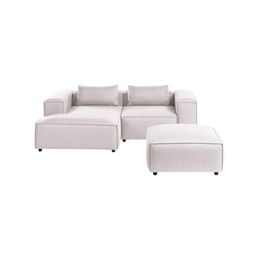 Beliani 2-tlg Ecksofa BRANDE in Braun | Gr.: onesize