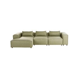 Beliani Ecksofa BRANDE in Grün - (W) 368 x (H) 70 x (L) 184 cm | Gr.: onesize