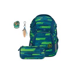 Coocazoo Schulrucksack-Set MATE COLOUR UP-Set in Lime Stripe | Gr.: onesize