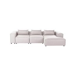 Beliani Ecksofa BRANDE in Braun - (W) 368 x (H) 70 x (L) 184 cm | Gr.: onesize