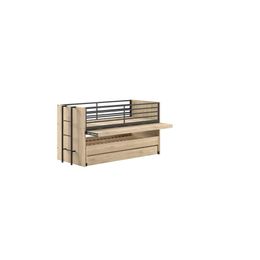 58 aufm Kessel HOCHBETT Kary 219x117x98 aus Holzwerkstoff in Eiche | Gr.: onesize
