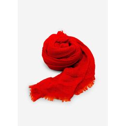 SASSYCLASSY Musselin Schal in Rot | Gr.: onesize