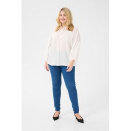 Kaffe curve Langarm-Bluse KClinna Regular fit in Chalk | Gr.: 52