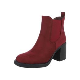 Ital-Design High Heel in Weinrot | Gr.: 40