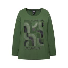 Ulla Popken Longsleeve in olive | Gr.: 54-56