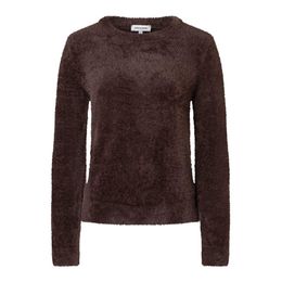 More & More More & More superweicher, haariger Kuschelpullover in espresso brown | Gr.: 46