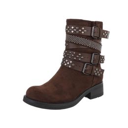 Ital-Design Stiefelette in Braun | Gr.: 37