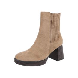 Ital-Design High Heel in Hellbraun | Gr.: 37