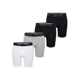 Phil & Co. Berlin Retro Boxer Long Boxer in Black + White | Gr.: XL