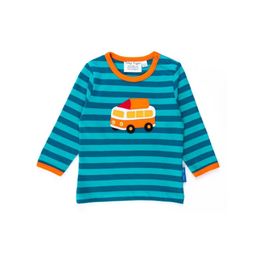 Toby tiger Langarmshirt mit Wohnmobil Applikation in blau | Gr.: 68