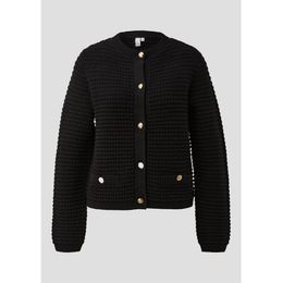 QS Strickjacke in 9999_schwarz | Gr.: S