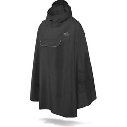 Normani Outdoor Sports Regenponcho Cherrapunji in Schwarz | Gr.: L/XL