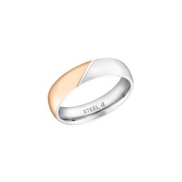 Amor Ring Edelstahl, IP Rose in Bicolor | Gr.: 52