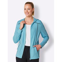 WITT WEIDEN Sportjacke in aquamarin-schwarz | Gr.: 36-38