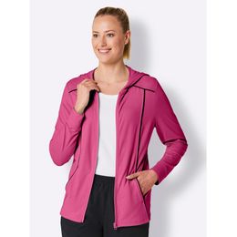 WITT WEIDEN Sportjacke in fuchsia-schwarz | Gr.: 40-42