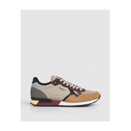 Pepe Jeans Sneakers Brit in 857-Beige/marrón | Gr.: 46