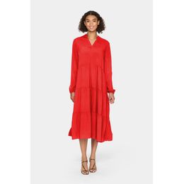 Saint Tropez Kleid EdaSZ Lockere Passform in Flame Scarlet | Gr.: S