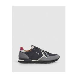 Pepe Jeans Sneakers Brit in 975-Gris/azul oscuro | Gr.: 43