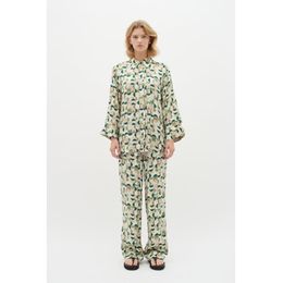 Inwear Casual Hose BerilIW Straight fit in Green Geometrics | Gr.: 36