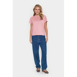 Saint Tropez T-shirt HagaSZ Gerade Passform in Mauveglow | Gr.: L