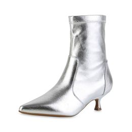 VAN HILL Klassische Stiefeletten Laura in Silber | Gr.: 38