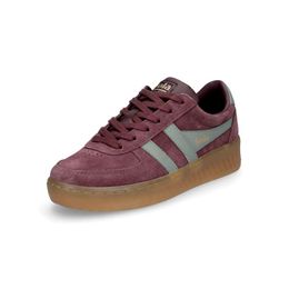 Gola Sneaker Grandslam Suede in Weinrot Hellgrün | Gr.: 40