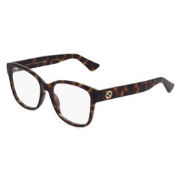 Gucci GG1340O Brille Damen | Fassung: Vollrand, Eckig, Havanna