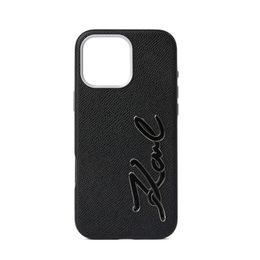 K by KARL LAGERFELD Karl Lagerfeld Smartphone Case 'iPhone 16 Pro Max' female Black size One Size