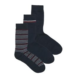Jack & Jones JACK & JONES Socken Herren Größe 41/46 nachtblau / dunkelrot / weiß