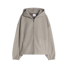 Bershka Zip-Up Hoodie female Beige size M
