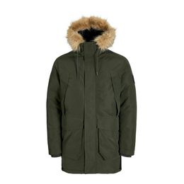 Jack & Jones Plus Jack & Jones Plus Parka 'JJCAMP' Herren Größe XXL beige / oliv