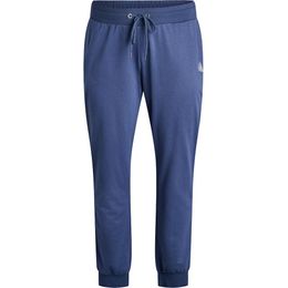 Active by Zizzi Hose 'Basic' Damen Gr&ouml;&szlig;e XXXL/4XL blau / wei&szlig;