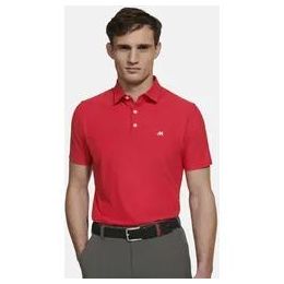 T-Shirt MEYER "Tiger", Herren, Gr. XL, rot, 90% Polyamid, 10% Elasthan, unifarben, regular fit, V-Ausschnitt, gerader Abschluss, Shirts T-Shirt, mit UV-Schutz, aus der Golf Serie