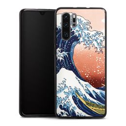 DeinDesign Huawei P30 Pro Handy Silikon H&uuml;lle Case schwarz Handyh&uuml;lle Die Gro&szlig;e Welle Vor Kanagawa Japan Art
