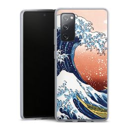 DeinDesign Galaxy S20 FE 5G Handy Silikon H&uuml;lle Case transparent Handyh&uuml;lle Die Gro&szlig;e Welle Vor Kanagawa Art Japan Silikon Case