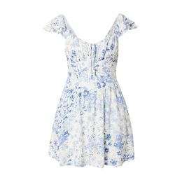 Hollister Kleid Damen Gr&ouml;&szlig;e 38 blau / hellblau / pastellgr&uuml;n / wei&szlig;