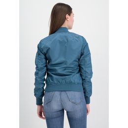 Bomberjacke Alpha Industries "MA-1 VF Light W", Damen, Gr. XS, blau (vintage marine), Obermaterial: 100% Nylon, Futter: 100% Nylon, Jacken Bomberjacke