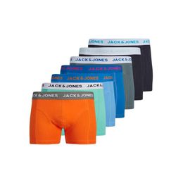 Jack & Jones JACK & JONES Boxershorts 'JACCarl' Herren Größe L blau / hellblau / mint / dunkelgrün / orange / schwarz