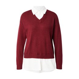 Only Pullover Damen Größe XL weinrot / weiß