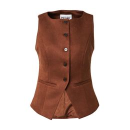 Pieces Anzugweste 'PCRAKEL' Damen Gr&ouml;&szlig;e 40 braun